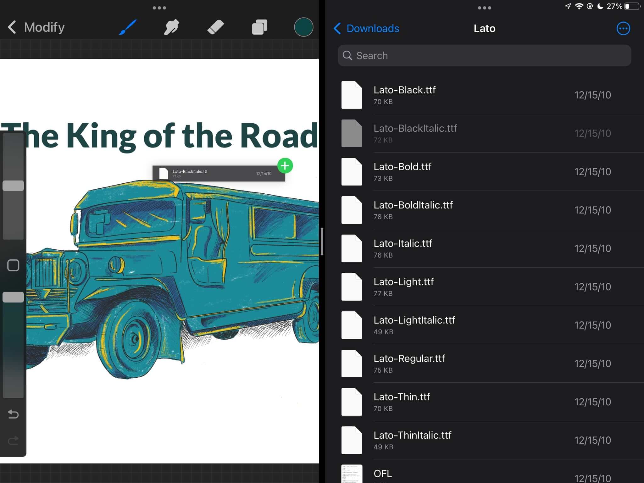 How To Add Fonts To Procreate Procreate courses
